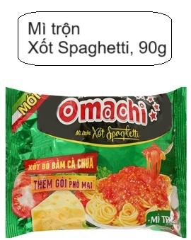 Mì trộn Omachi xốt Spaghetti gói 90g