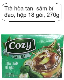Trà Cozy Ice Tea sâm bí đao hộp 270g