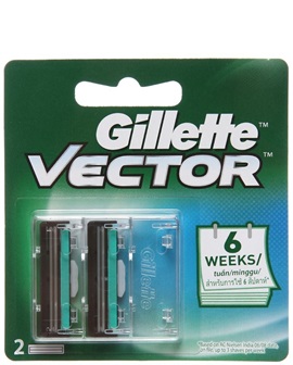 Vỉ 2 cái lưỡi dao Gillette Vector 2 lưỡi